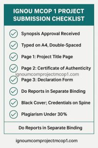 IGNOU MCOM Project for MCOP 1 – Guide, Topics & Samples